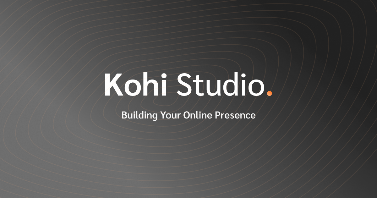 Kohi studio | Web Development Services For Small Businesses | Web Dev Agency in Bengaluru